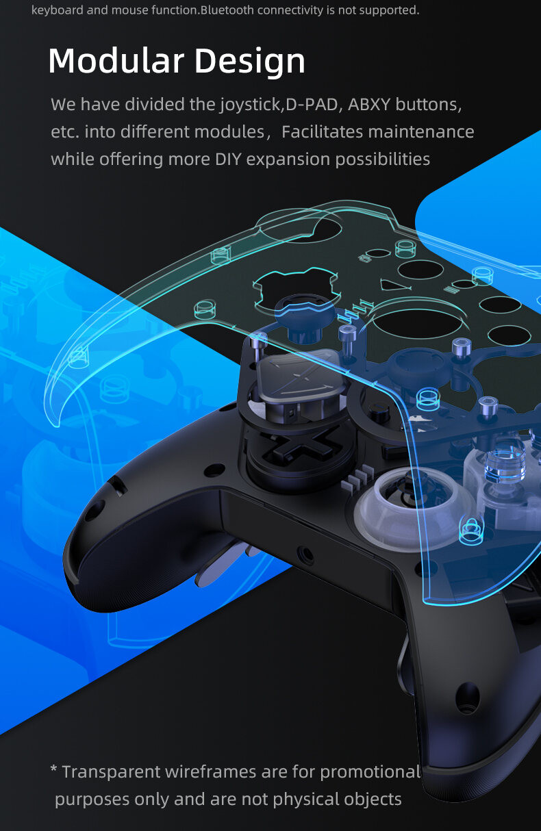 Zd O+Excellent Gaming Controller Elite Modular Sensory Rgb Switch Phone ...