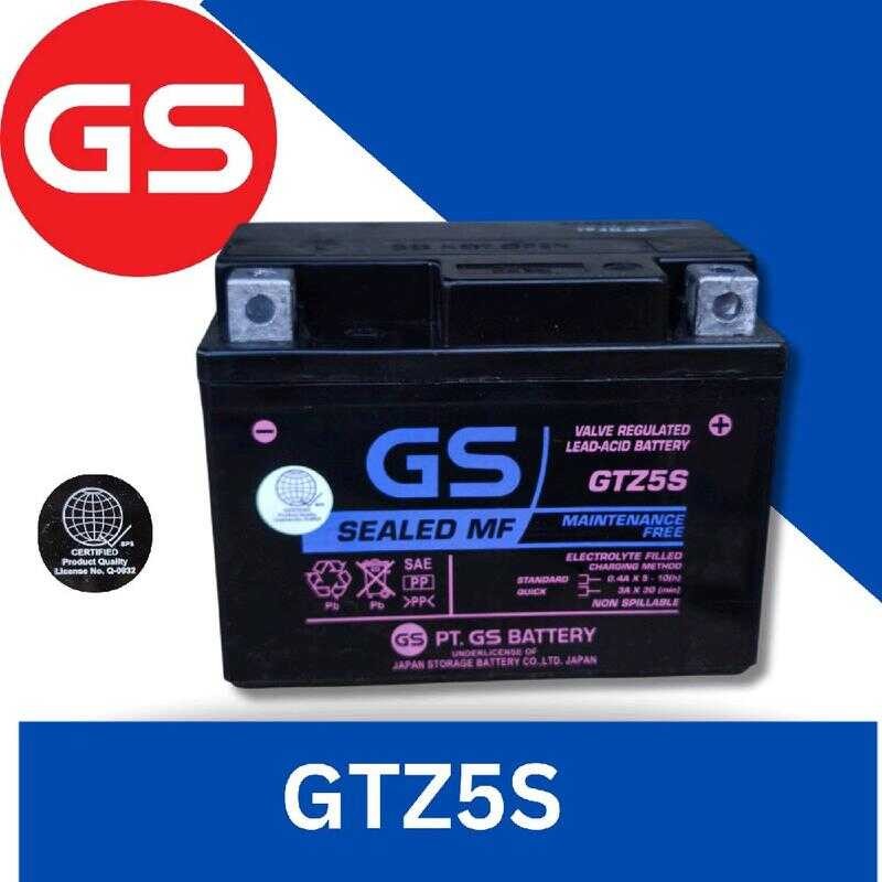 Gtz-5S GS MOTORCYCLE BATTERY For Yamaha Mio I 125, Sniper 150 Nvg ...