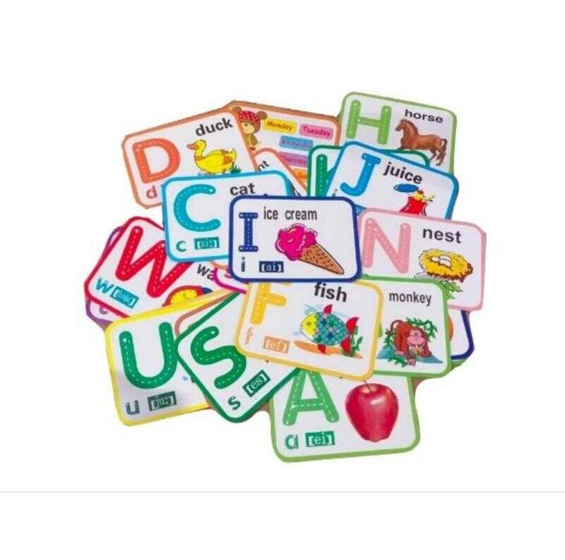 Educational Learning Flash Cards Alphabet Letters And Numbers For Kids ...