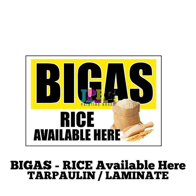 Jpeg Printing House Tarpaulin Laminate For BIGAS RICE AVAILABLE HERE ...
