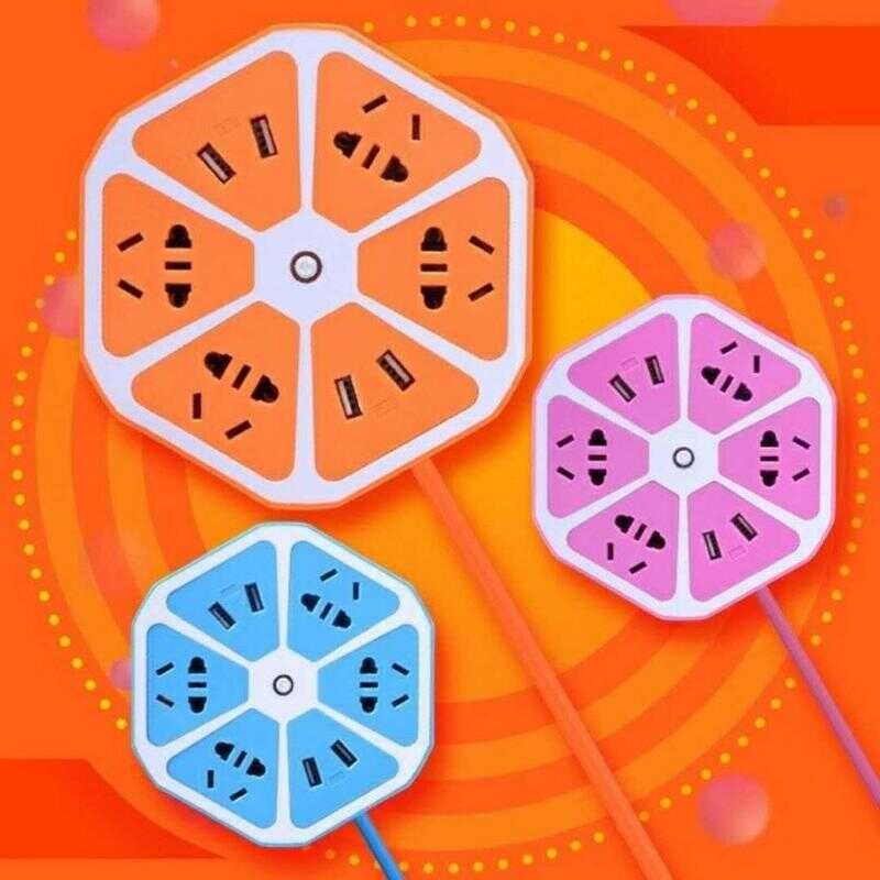 Bea Meter Fruit Pentagon Shape Extension Wire Cord With USB Socket ...