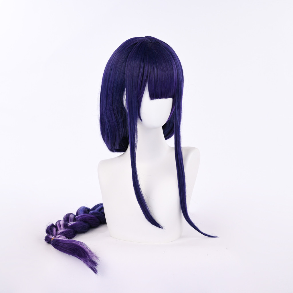 Manmei Genshin Impact Raiden Shogun Cosplay Purple Wigs Raiden Ei ...