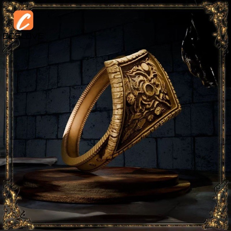 Anime Game Dark Souls Ring of Favor Fan Made Version Decoration Ring ...
