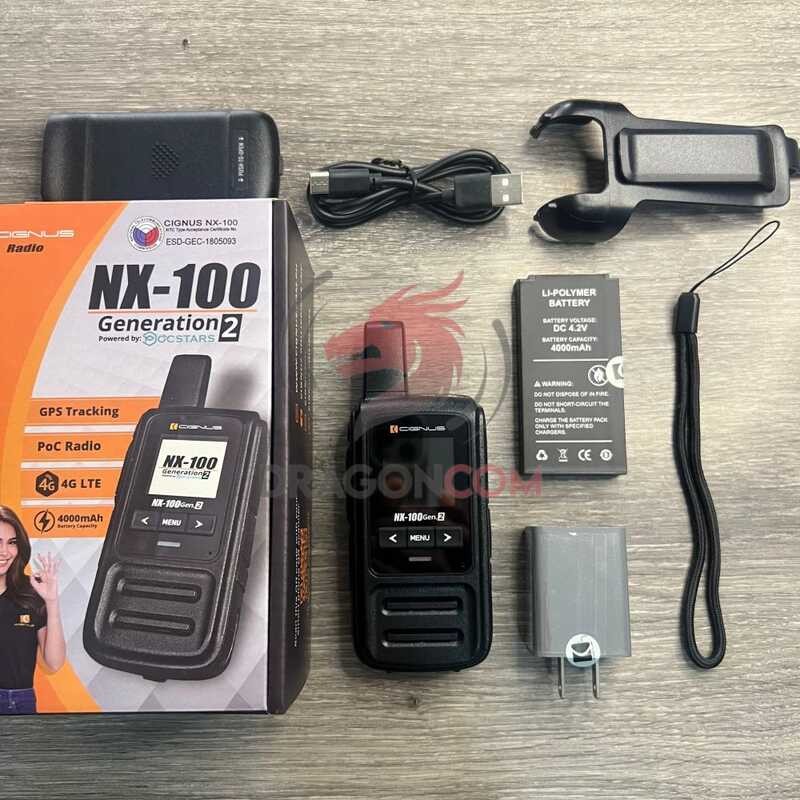 Nx-100 Cignus 4G LTE Portable Network POC Radio Nx100 Gen 2 (With Gps ...