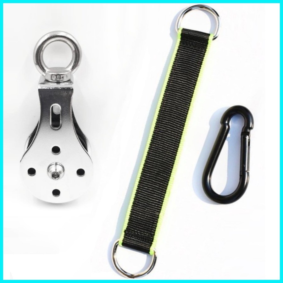 Mute LAT Pulley Cable Machine 3-piece set for Fitness Swivel Pulley ...