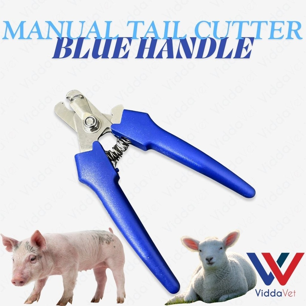 Stainless Steel Manual Tail Cutter Blue Handle Livestock Docking Tool ...