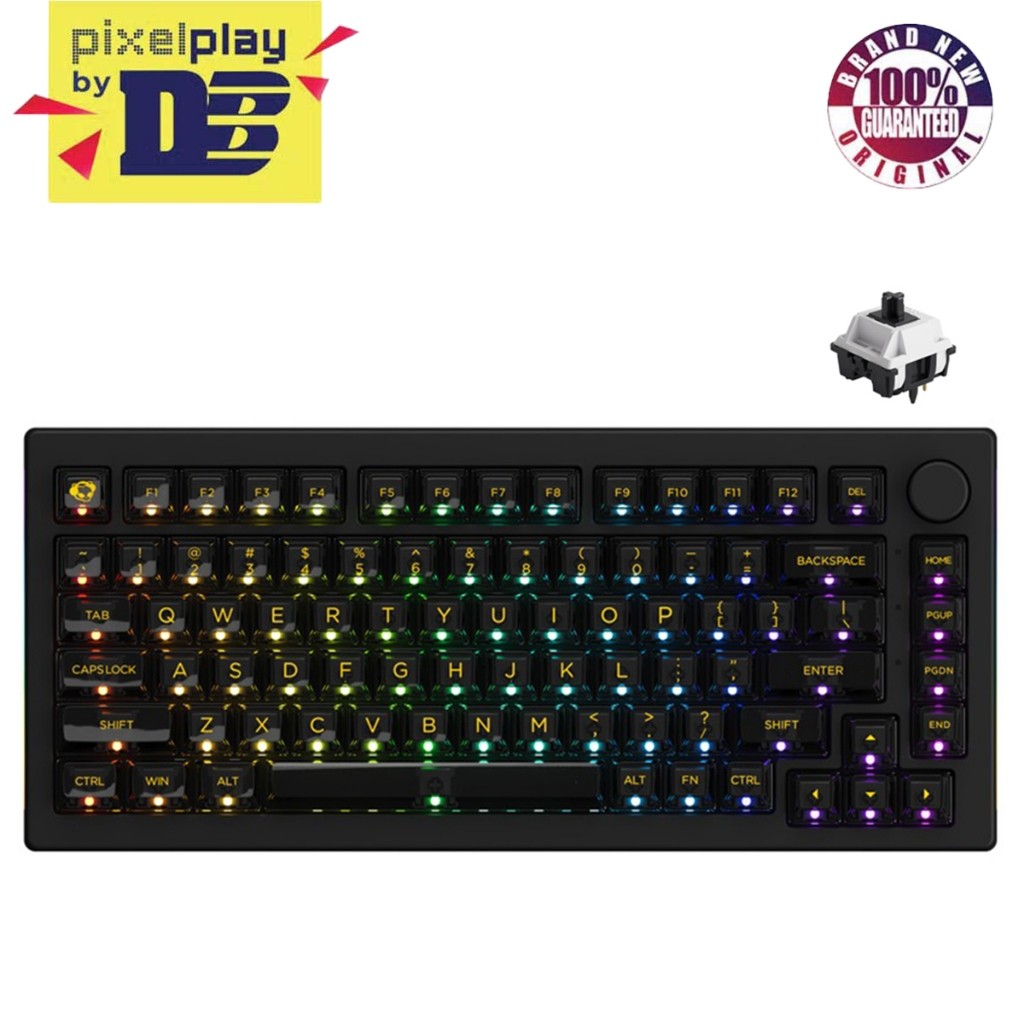 Akko Black Clear 5075B Plus Multi-Mode RGB Hot-Swappable Mechanical ...