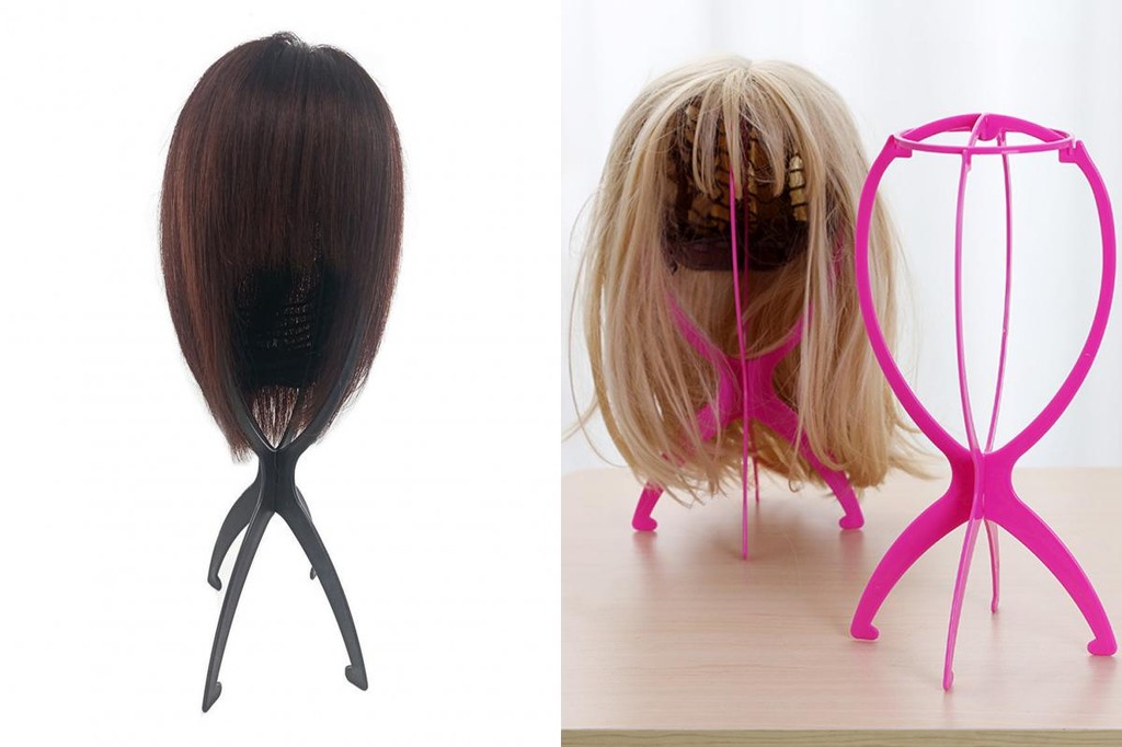 Digital| Folding Wig Rack Wig Storage Rack Portable Collapsible Wig ...