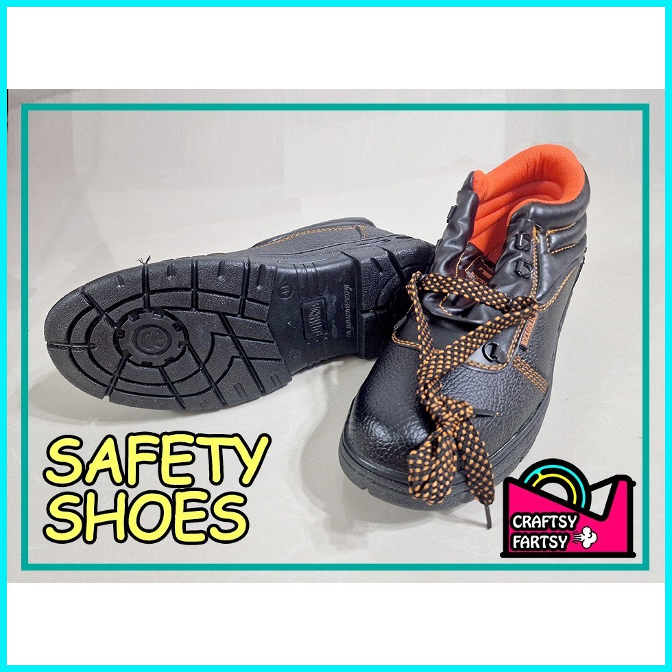 (PER PAIR) Safety Shoes MENS SIZE/ HIGH CUT Safety Shoe/ Steel Toe ...