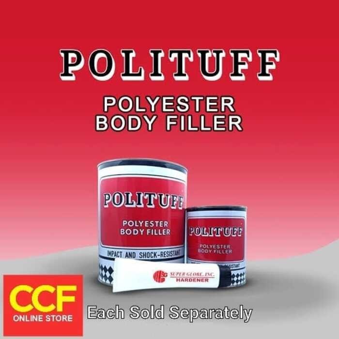 Polituff Body Filler na may Hardener Liter Gallon bawat isa ay ibebenta ...