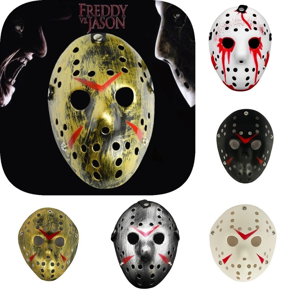 With Jason Mask Blood Effect For Halloween Cosplay Scary Horror Props ...