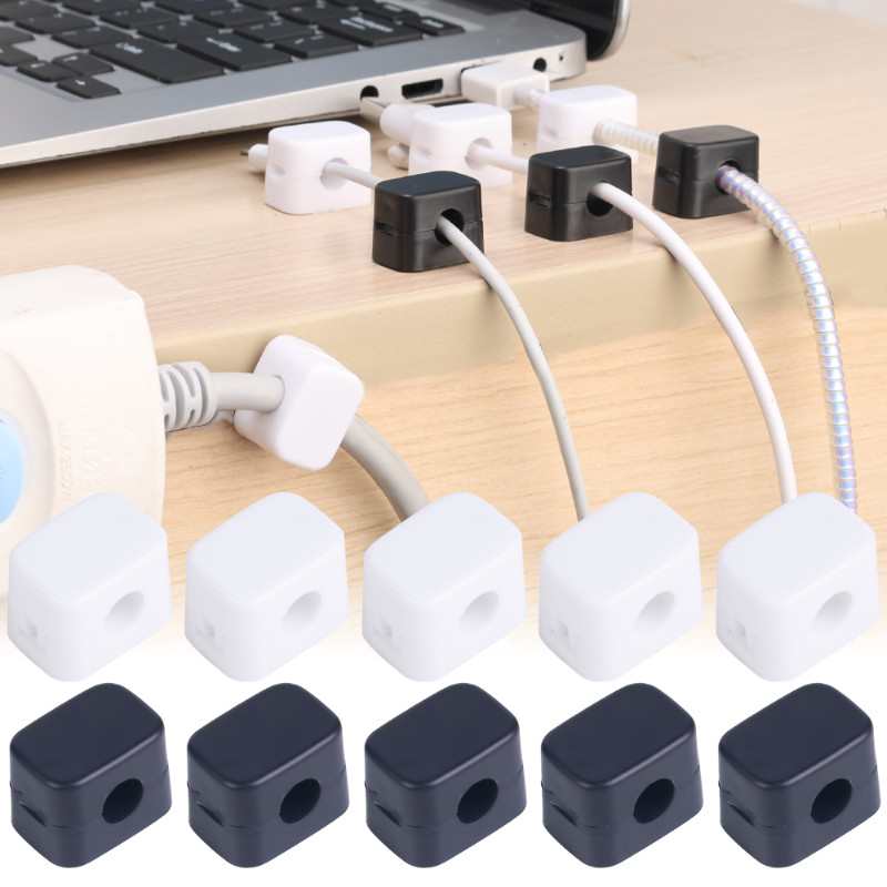 Magnetic Cable Clips - Self-Adhesive Wire Holder - Cord Cable Organizer ...