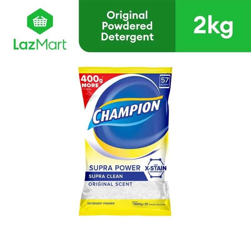 2025 Champion Laundry Powder Detergent Original Supra Clean 2KG ...