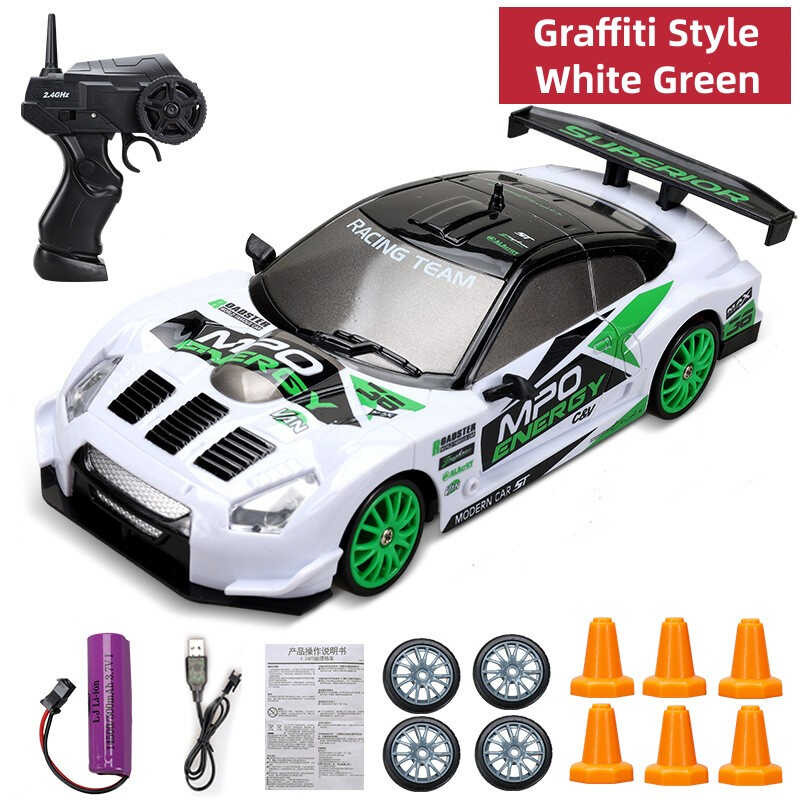 Drift 4Wd Toy Remote Control Car 2.4Ghz 15 Km/H High Speed ED Light ...