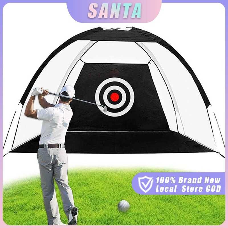 Portable Golf Practice Net Mat 2/3M Indoor Golf Hitting Cage Golf Swing ...
