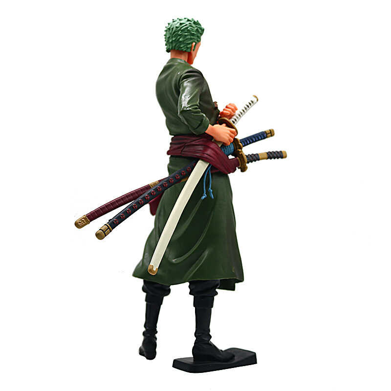 8Cm One Piece Anime GK Roronoa Zoro Standing Three-Blade Manga Statue ...