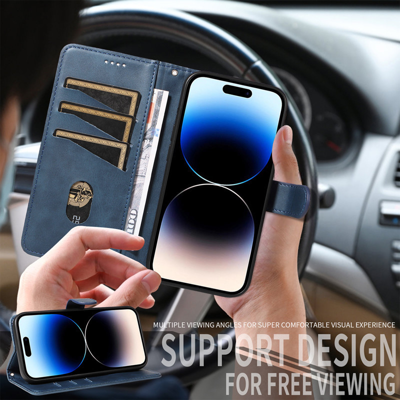 Leather Wallet Case for Samsung Galaxy A17 A07 A36 a06 a16 A26 A56 A55 A35 A25 A15 A05 A05s A54 ...