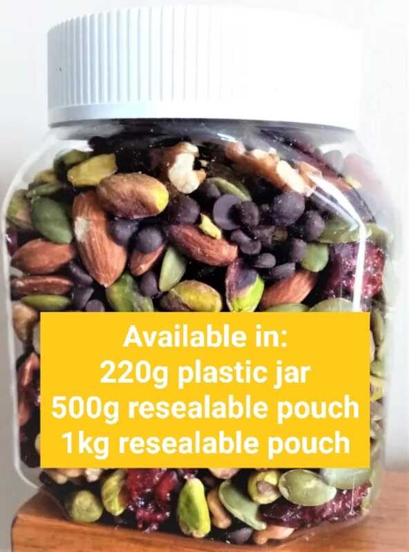 In vogue 6-in-1 Premium Trail Mix of CB (220G plastic jar, 500G and 1KG ...