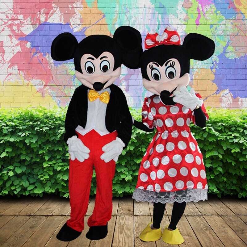 NewYeeca and Minnie Mascot Costumes Adult Mouse Cartoon Cosplay For ...