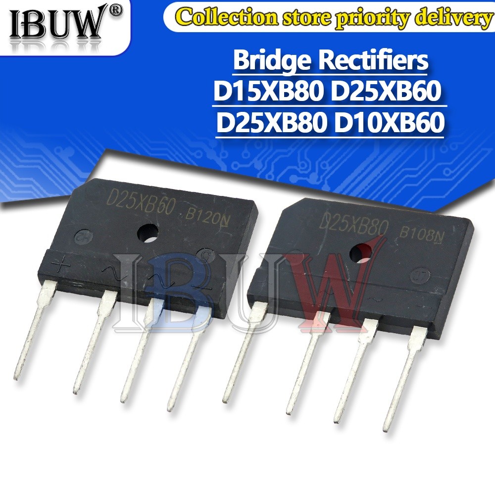 Bridge Full Wave Rectifier D15XB80 D25XB60 D25XB80 D10XB60 ZIP-4 5 pcs ...