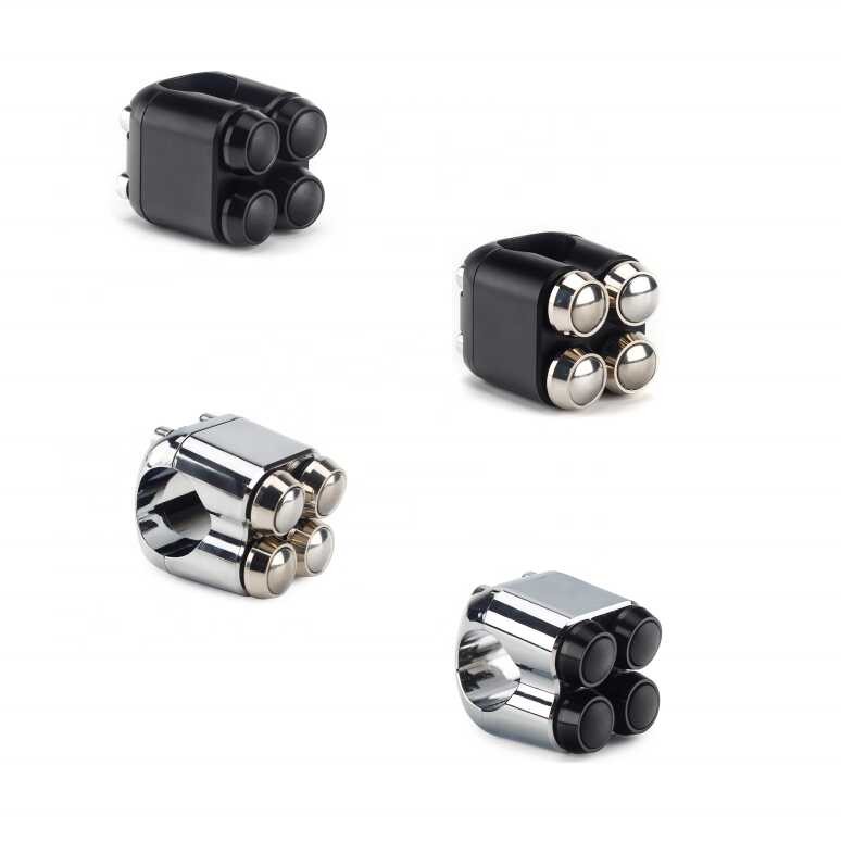 4C 7/8" Or 1" Motorcycle Handlebar 4-Button Control Switch Self-Locking ...