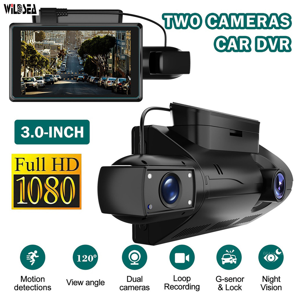 Wildsea Dashboard Camera Motion Detection Mini Dashcams With 3 Inch HD ...