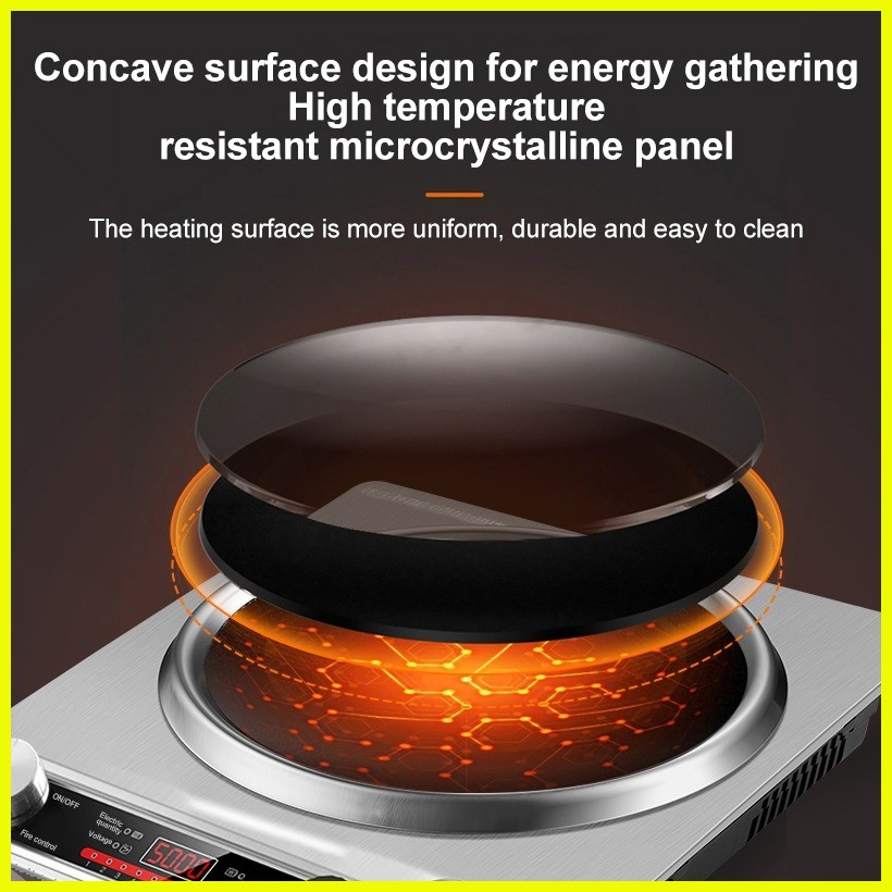 Gold Star Stainless Steel Concave Induction Cooker Inverter Electric ...