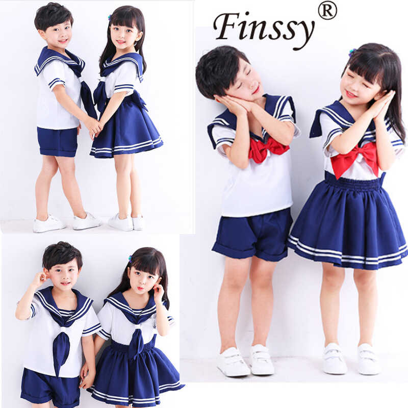 costumes boys Children's girls small sailor uniforms primary school ...