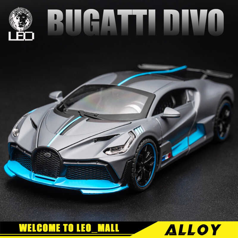1: LEO 32 Bugatti Divo Alloy Car Model Sound Light Effect The Door ...