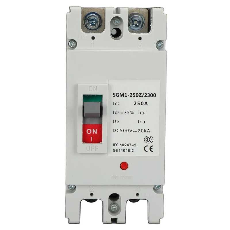 DC Circuit BuyWeek Breaker, 250A 500V 2P MCCB Solar Battery Protection ...