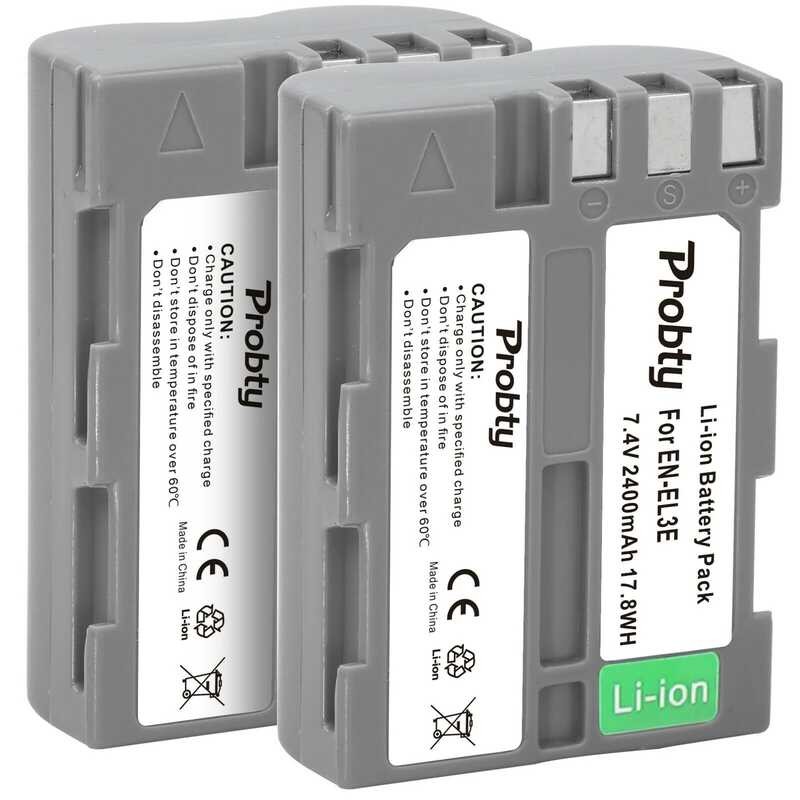 Battery e EN-EL3e EL3e EL3 EL3a 7.4V 2400mAh Camera battery for EN EL3e ...