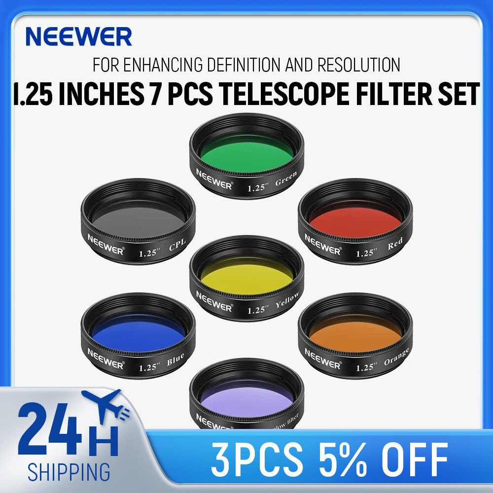 Neewer 1.25 inches Telescope Moon Filter CPL Filter Set for Enhancing ... Neewer 1.25 inches Telescope Moon Filter CPL Filter Set for Enhancing ...