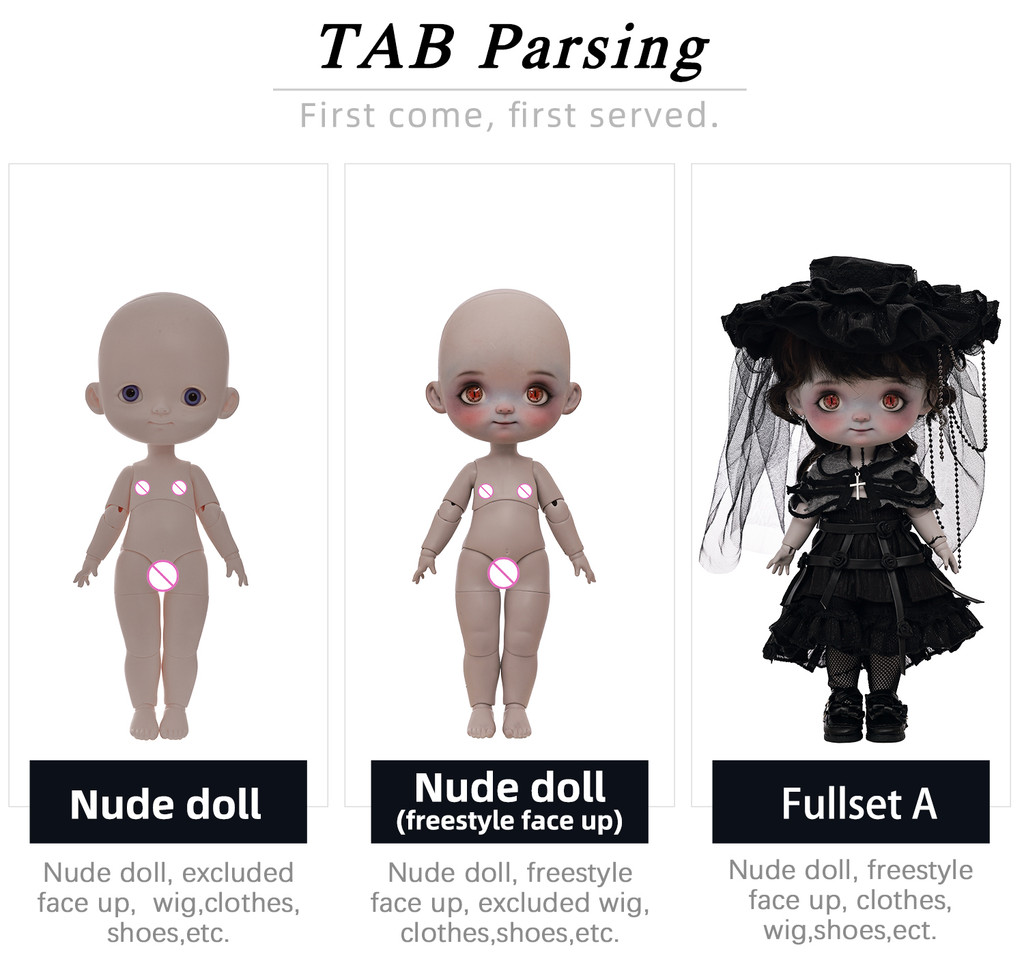 ShugaFairy Meng 1/6 Bjd Dolls Sacrificial Maiden Big Head Horror Night ...