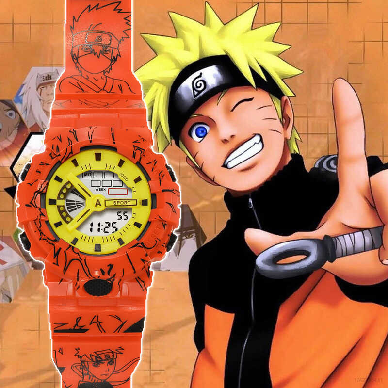 YB Naruto Uzumaki Co Branded Electronic Watch College Wind Luminous ...