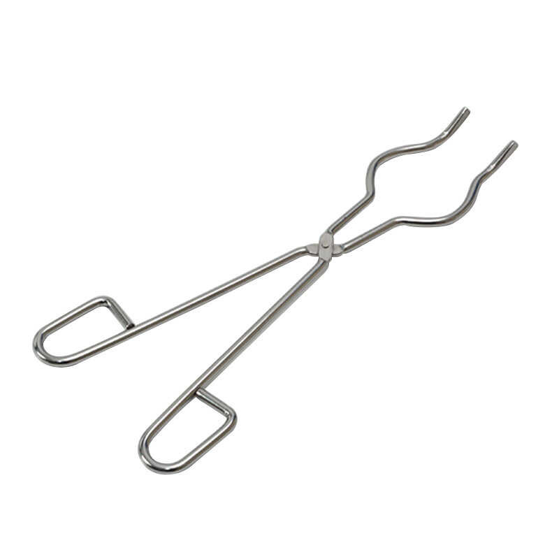 Crucible Stainless Steel Tongs High Temperature Ceramic Clamp Chemistry ...