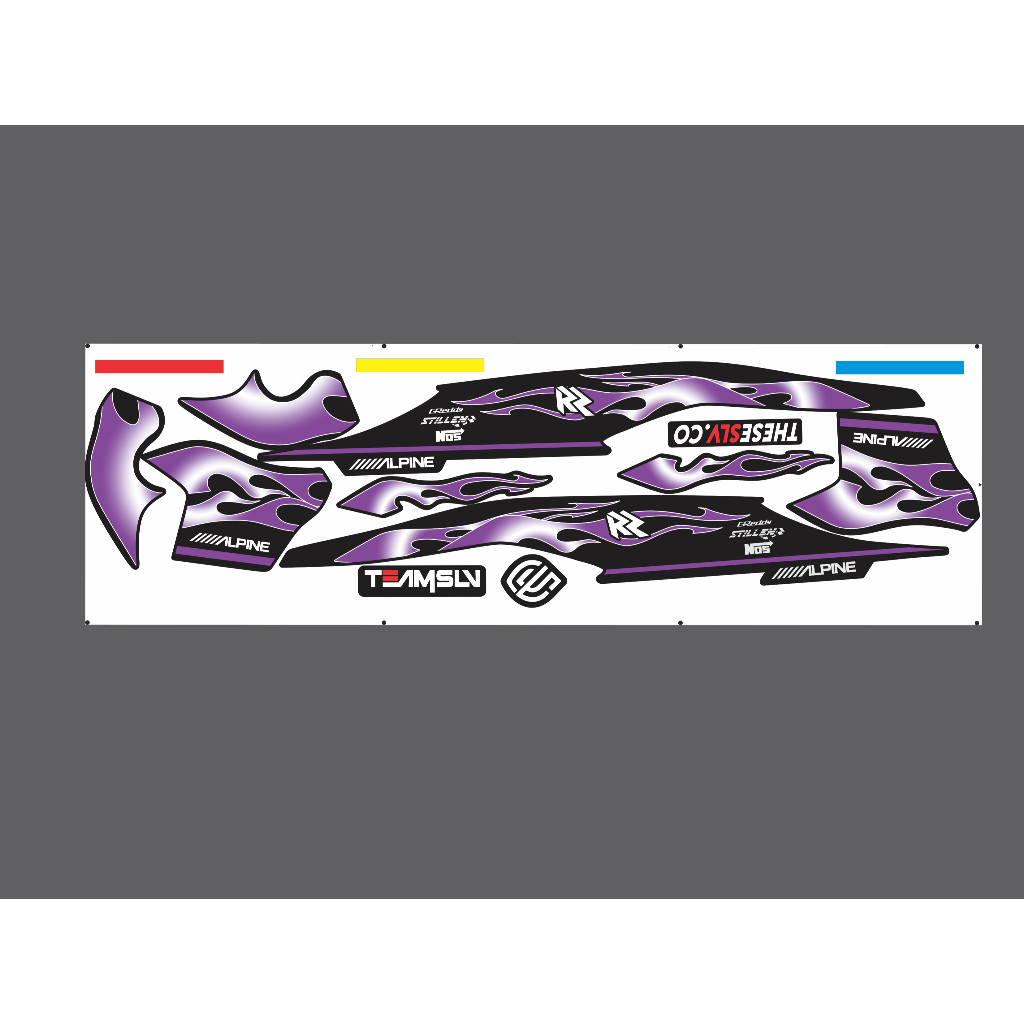 Honda Click 125i V2 Car Meta Fire Edition Decals sticker | Shopee ...