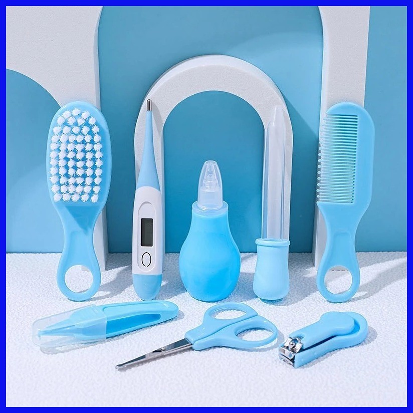 10 PCS Baby Care Kit Set Baby Grooming Tool Portable Comb Nail Trimmer ...