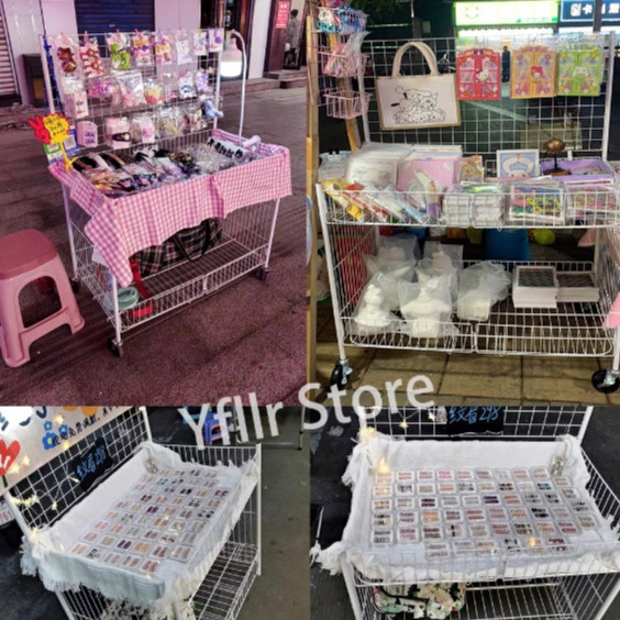 promotional booth With wheels collapsible food cart metal Material ...