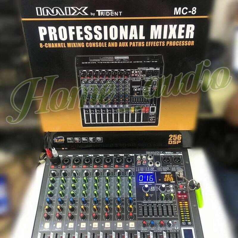 Original IMIX By Trident Mc-8 Channel Mixer With USB And Bluetooth ...