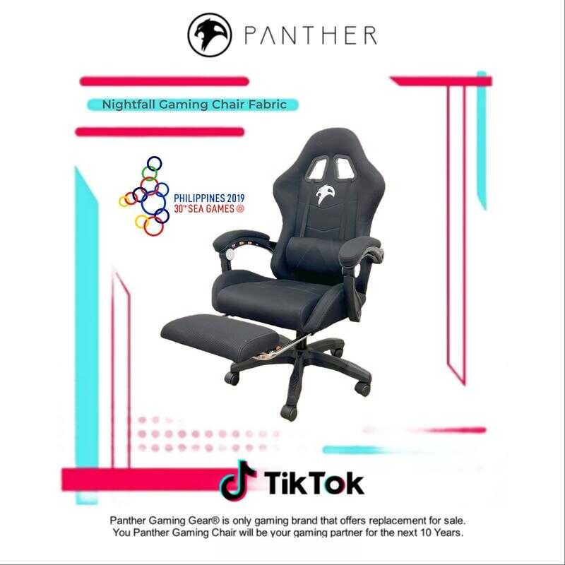 Panther Gaming Gear - Nightfall Chair With Footrest And Memory Form ...