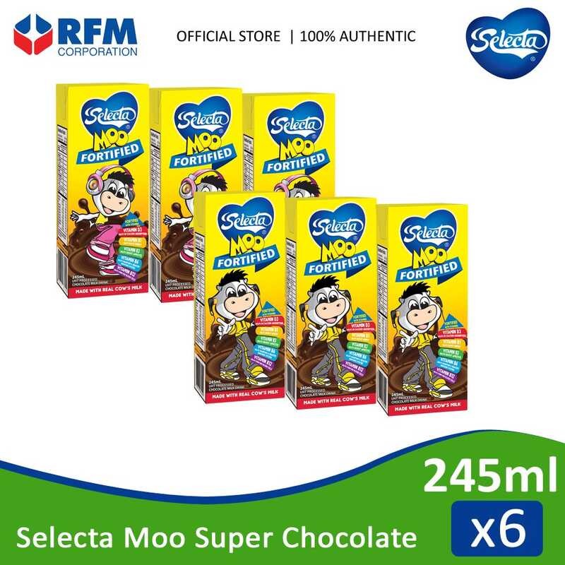 Selecta Moo Super Chocolate 245Ml - Set Of 6S | Shopee Philippines