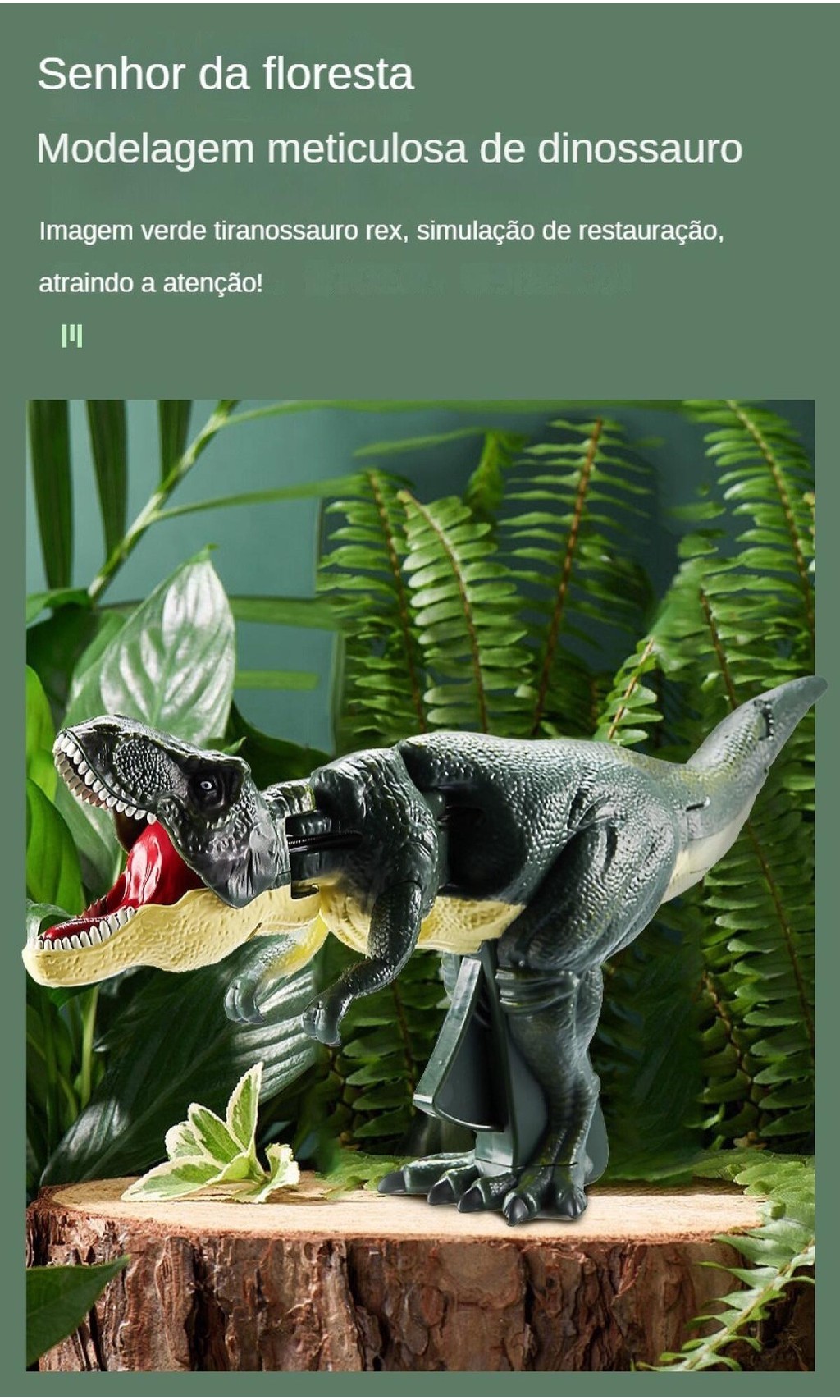 Press Dinosaur Tyrannosaurus Rex Large Hand-held Swing Simulation Voice ...
