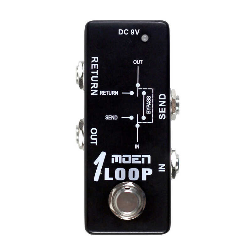 MOEN Electric Guitar Pedal 1 LOOP True Bypass Passive Loop Box Effects ...