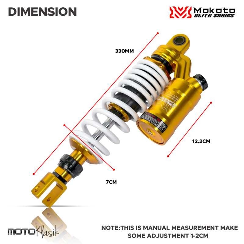 MOKOTO COD ELITE SERIES HONDA V3 / CLICK V2 REAR SHOCK GAS ABSORBER W ...