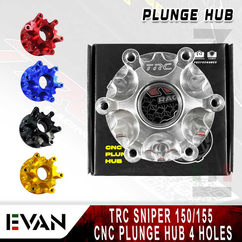 SHOP TRC Evan. CNC PLUNGE HUB 4 HOLES PARA SNIPER 150/155 MOTORIKLE ...