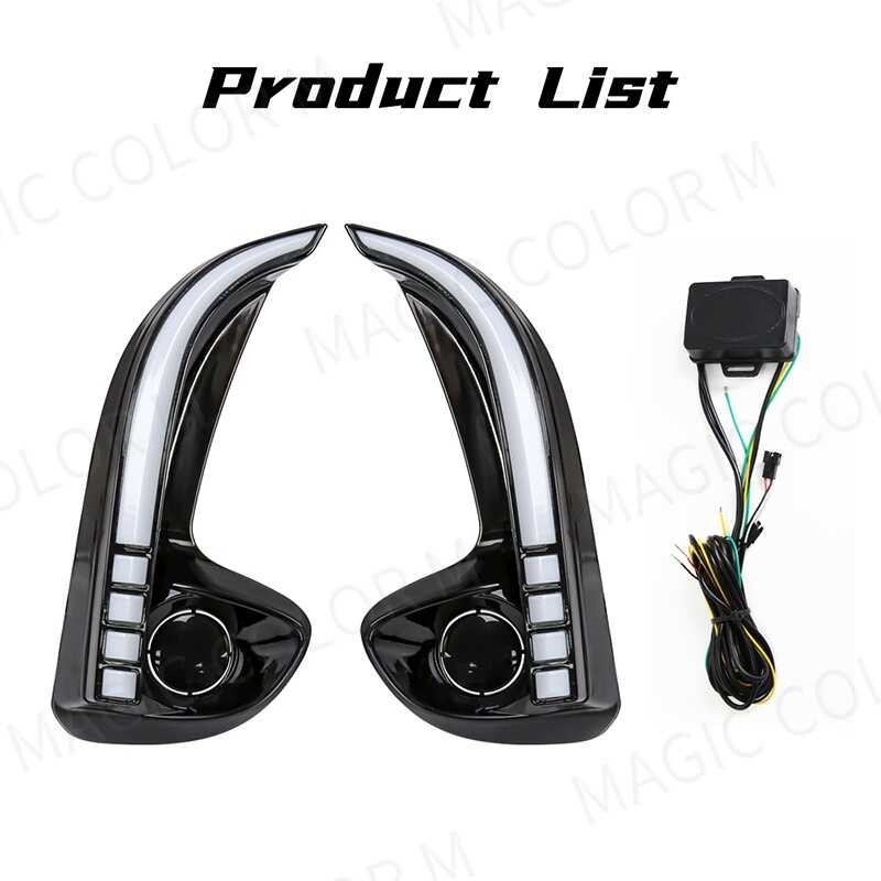 Car Front Bumper LED Daytime Running Light DRL Para Sa Toyota Yaris ...