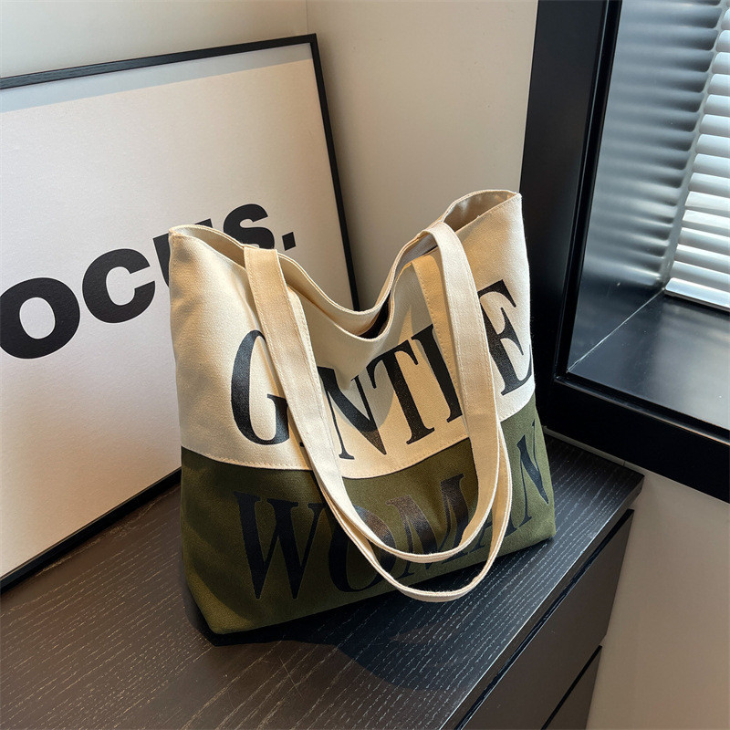 Top New Gentle Woman Thai Trend Canvas Tote Bag Students College ...