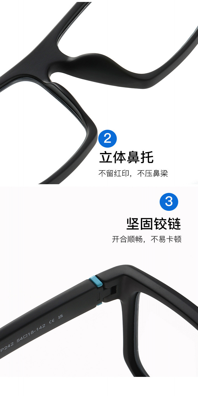 TR90 Photochromic Multifocal Progressive Double Vista Reading Glasses ...