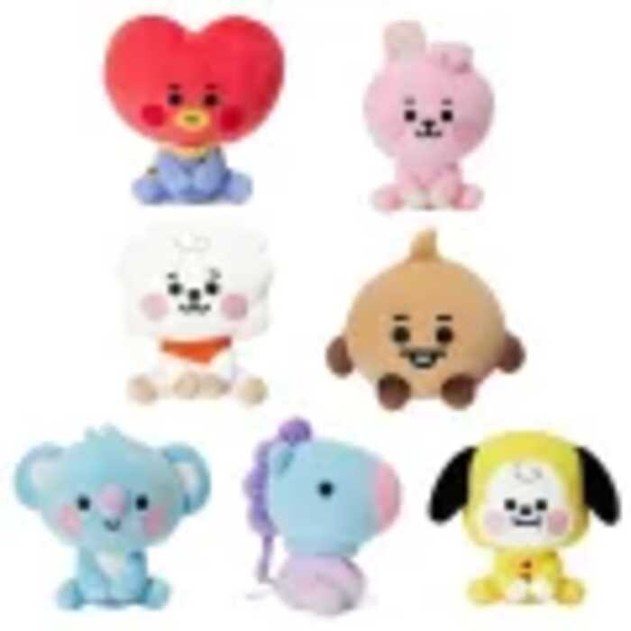 & 7 Pcs/Set Original Bts Merch Bt21 Pillow TATA VAN COOKY CHIMMY SHOKY KOYA RJ MANG Plush Doll ...