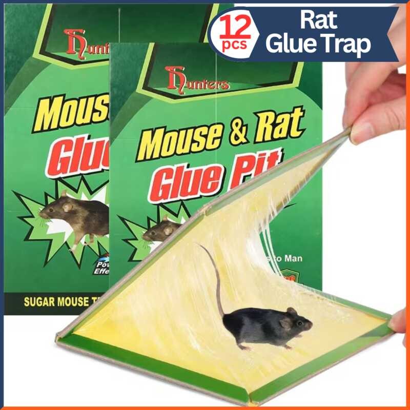 12 pcs Green Card Power Sticky Rubber Sheet/mouse trap/traps/mouse ...